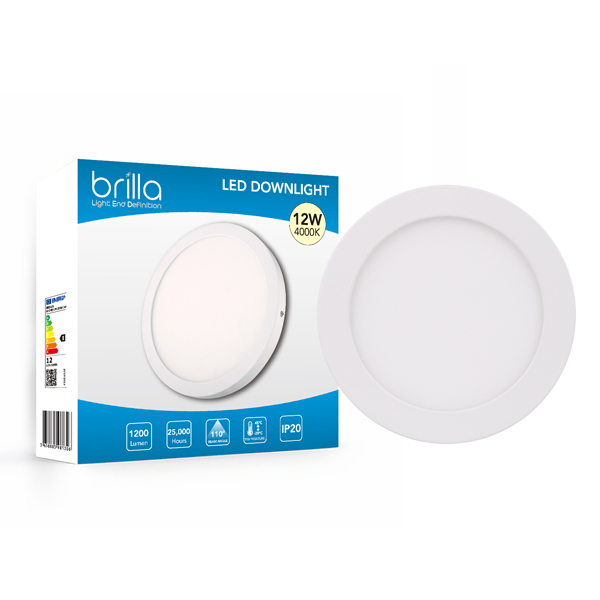 LED SLIM NADGRADNI PANEL OKRUGLI 12W - HRX-STORE